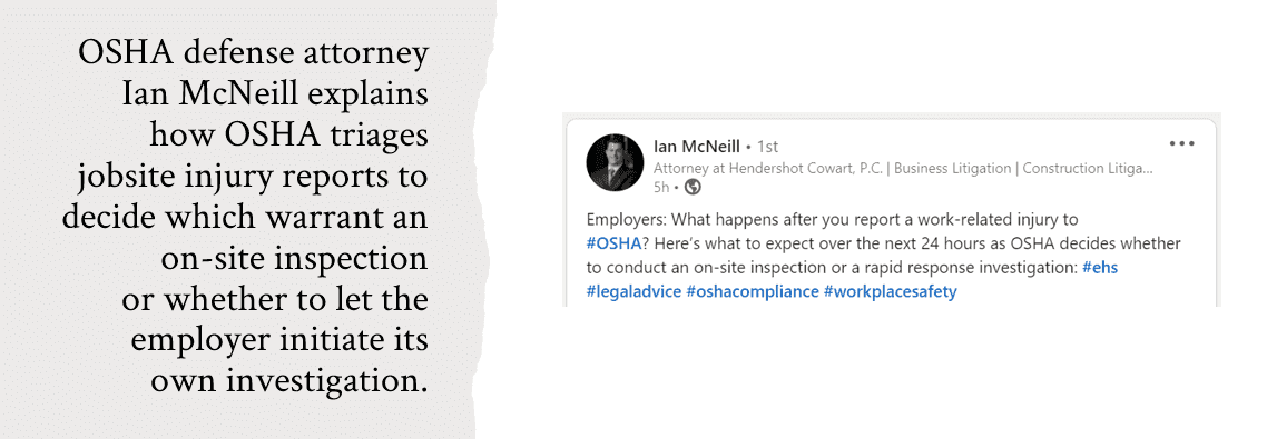 The Next 24 Hours: What Happens After You Report a Worksite Injury to OSHA?